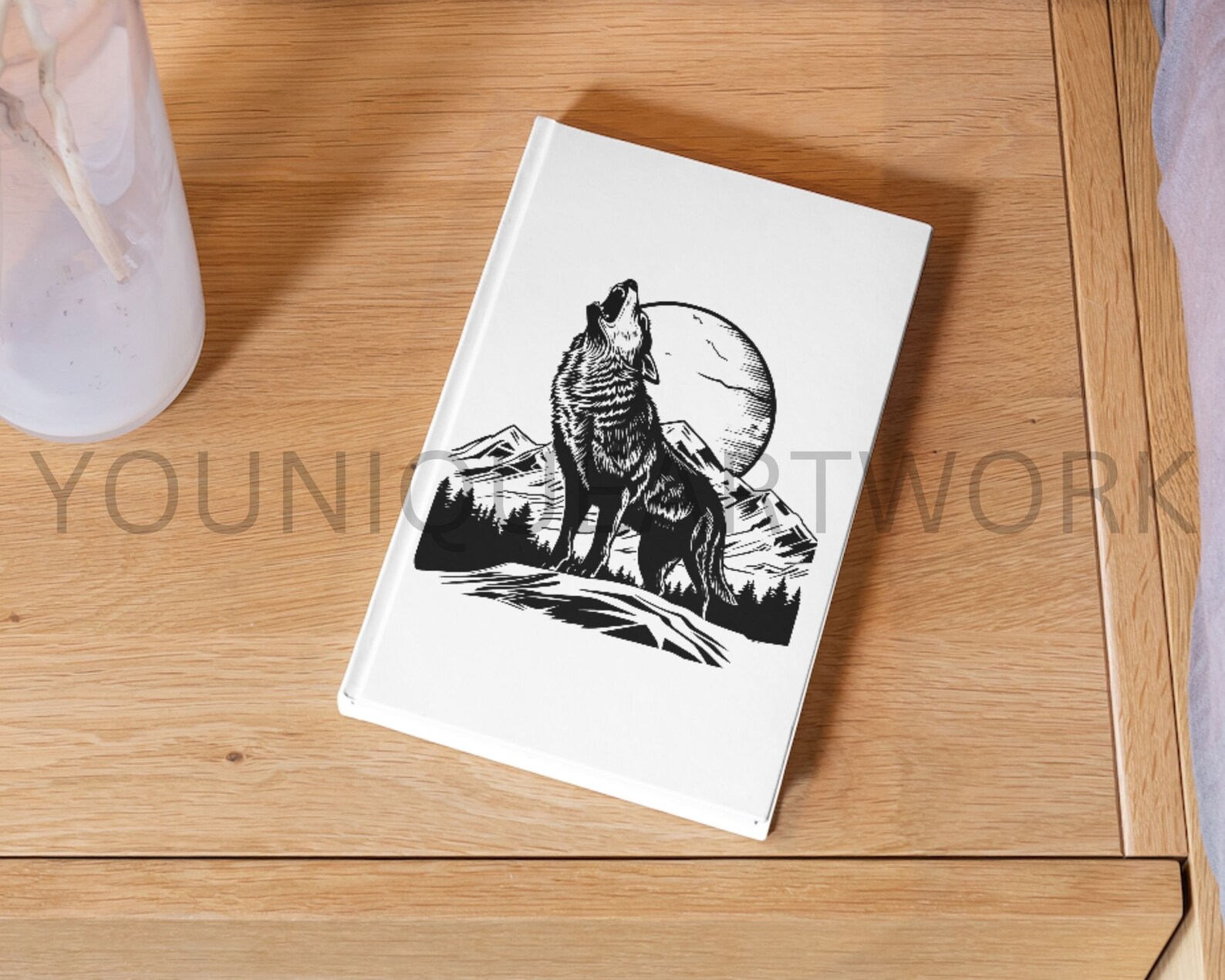 Howling Wolf SVG Bundle, PNG, Mountain Wolf Clipart, Hand Drawn Wolves ...