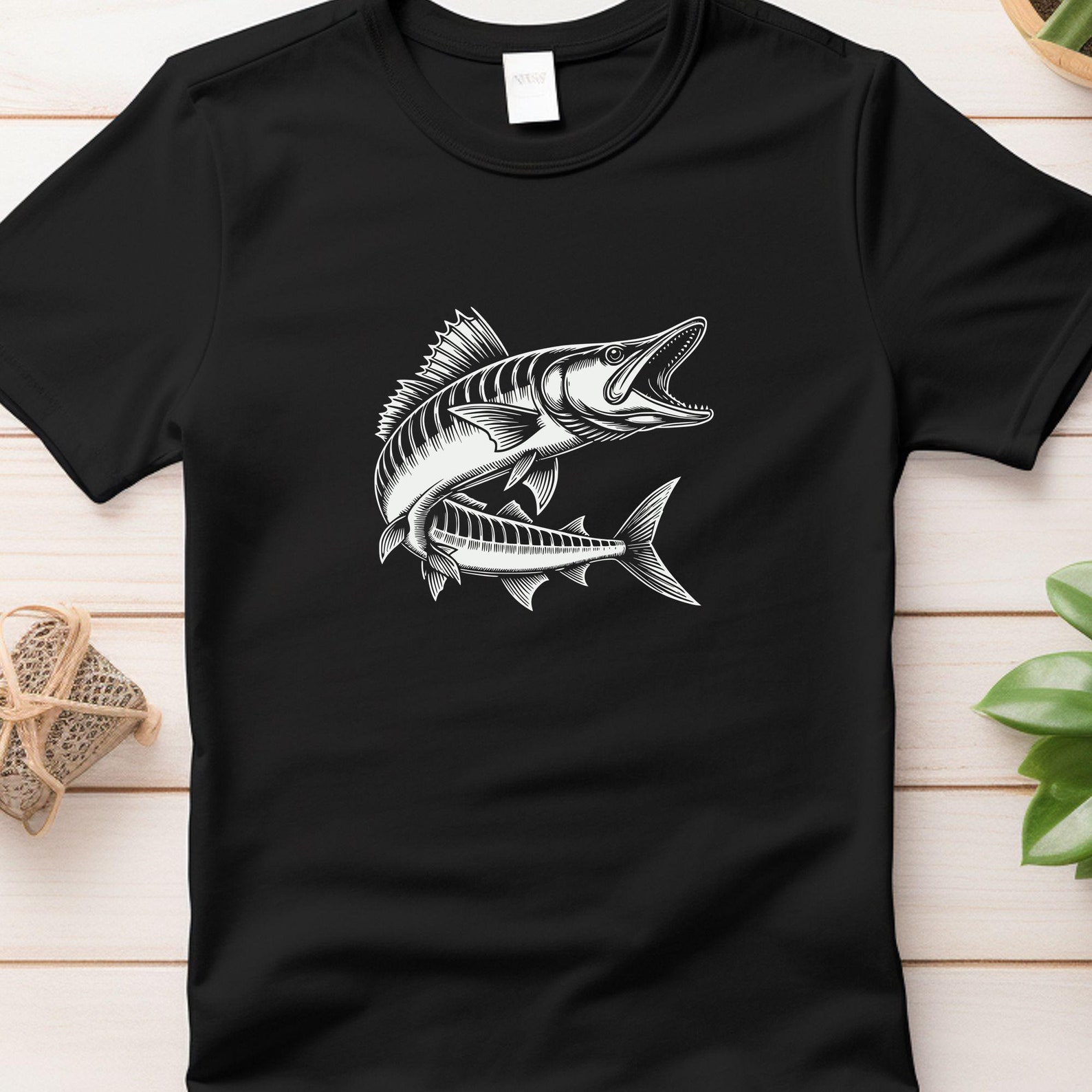 Barracuda SVG Bundle, Fish Clipart, Hand Drawn Barracuda Fising Theme ...