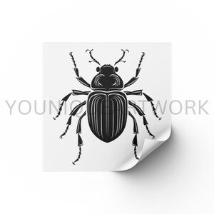 Beetle SVG Bundle, PNG, Insect Clipart, Hand Drawn Bug Vector ...
