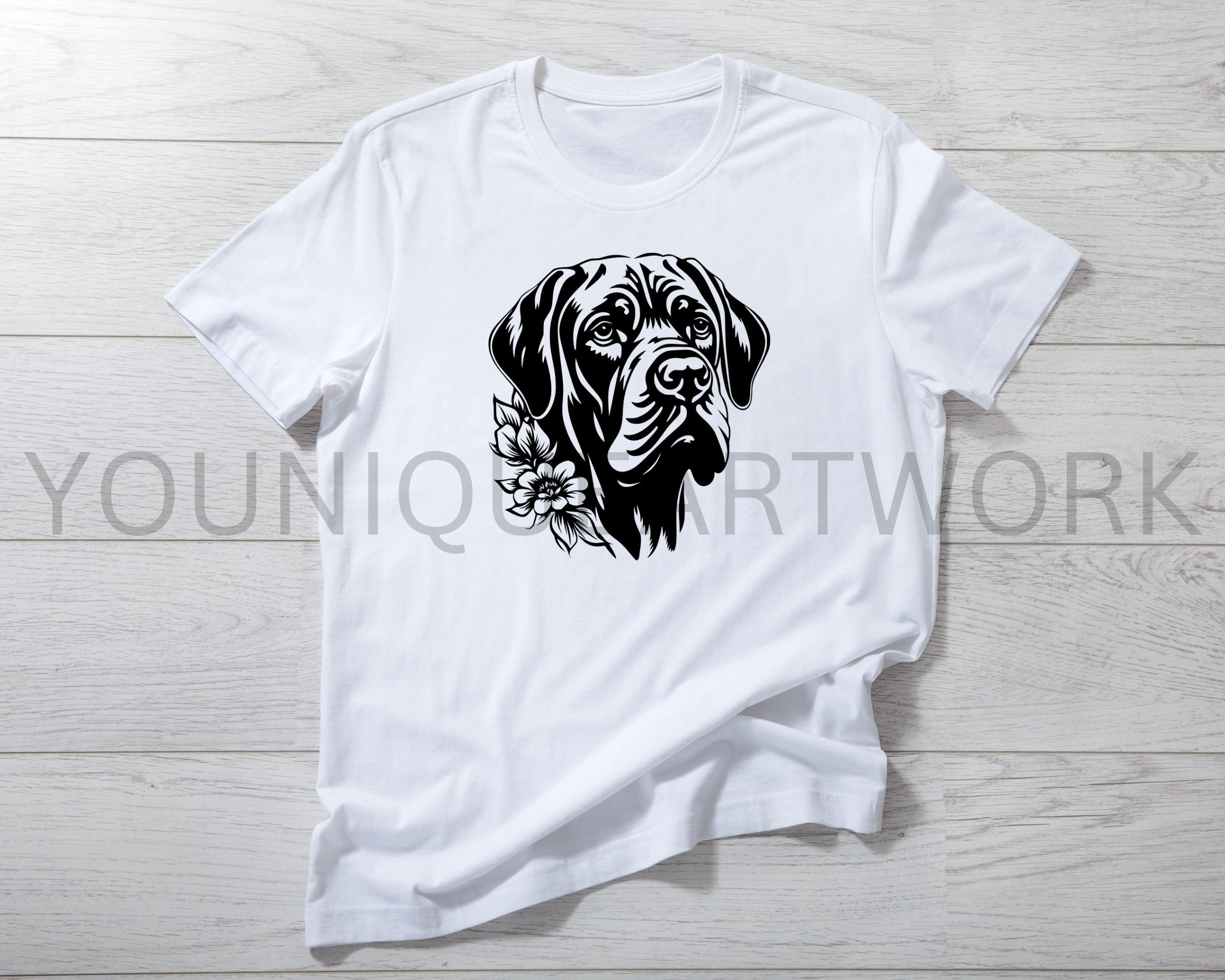 Mastiff SVG Bundle PNG Cute Dog Clipart Hand Drawn Dogs - Etsy