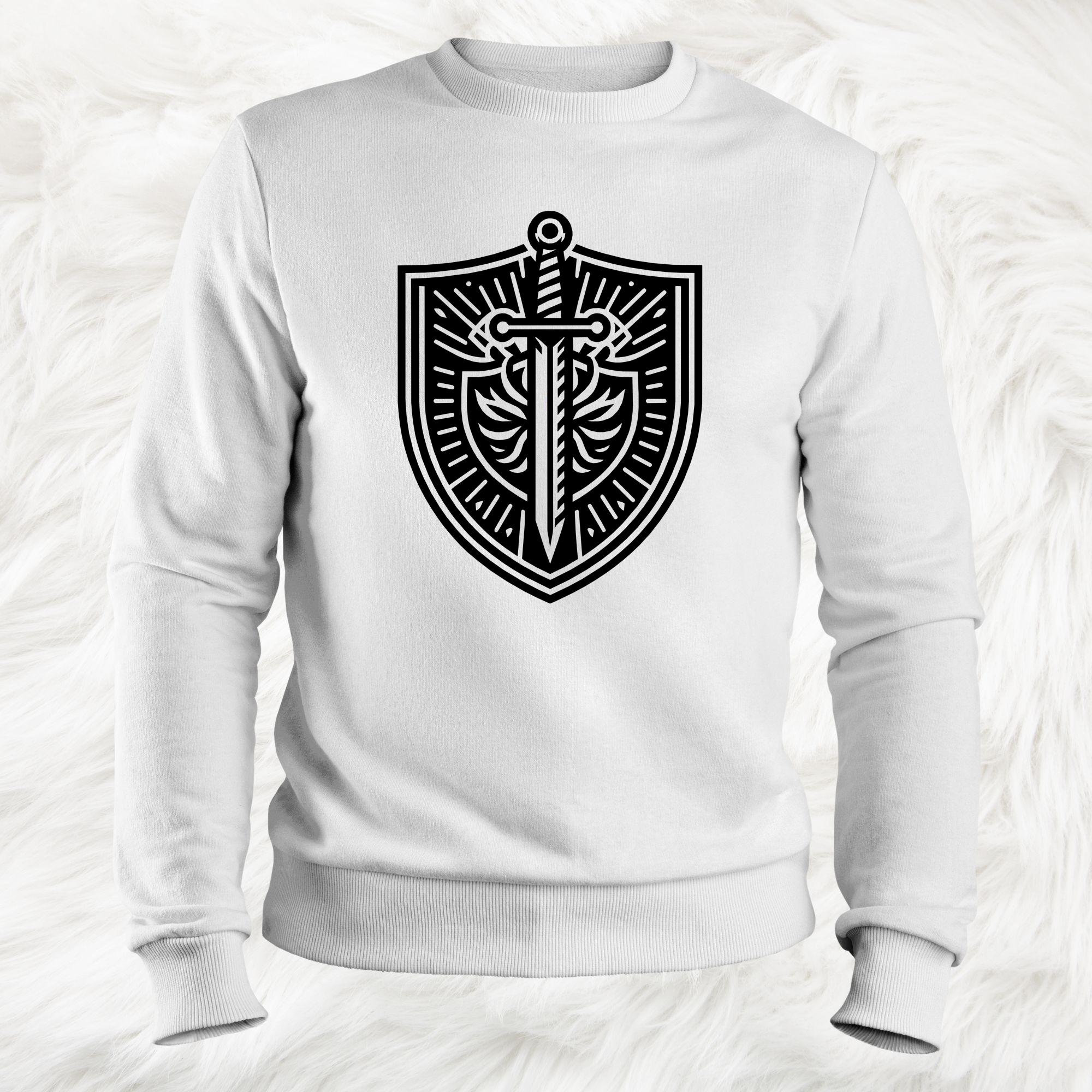 Shield With Cross SVG Bundle, Fantasy Shield Clipart, Hand Drawn Shield ...