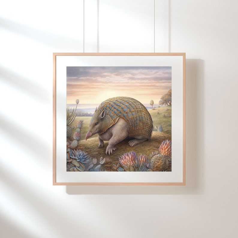 Armadillo Print Armadillo Printable Art Armadillo Nursery - Etsy