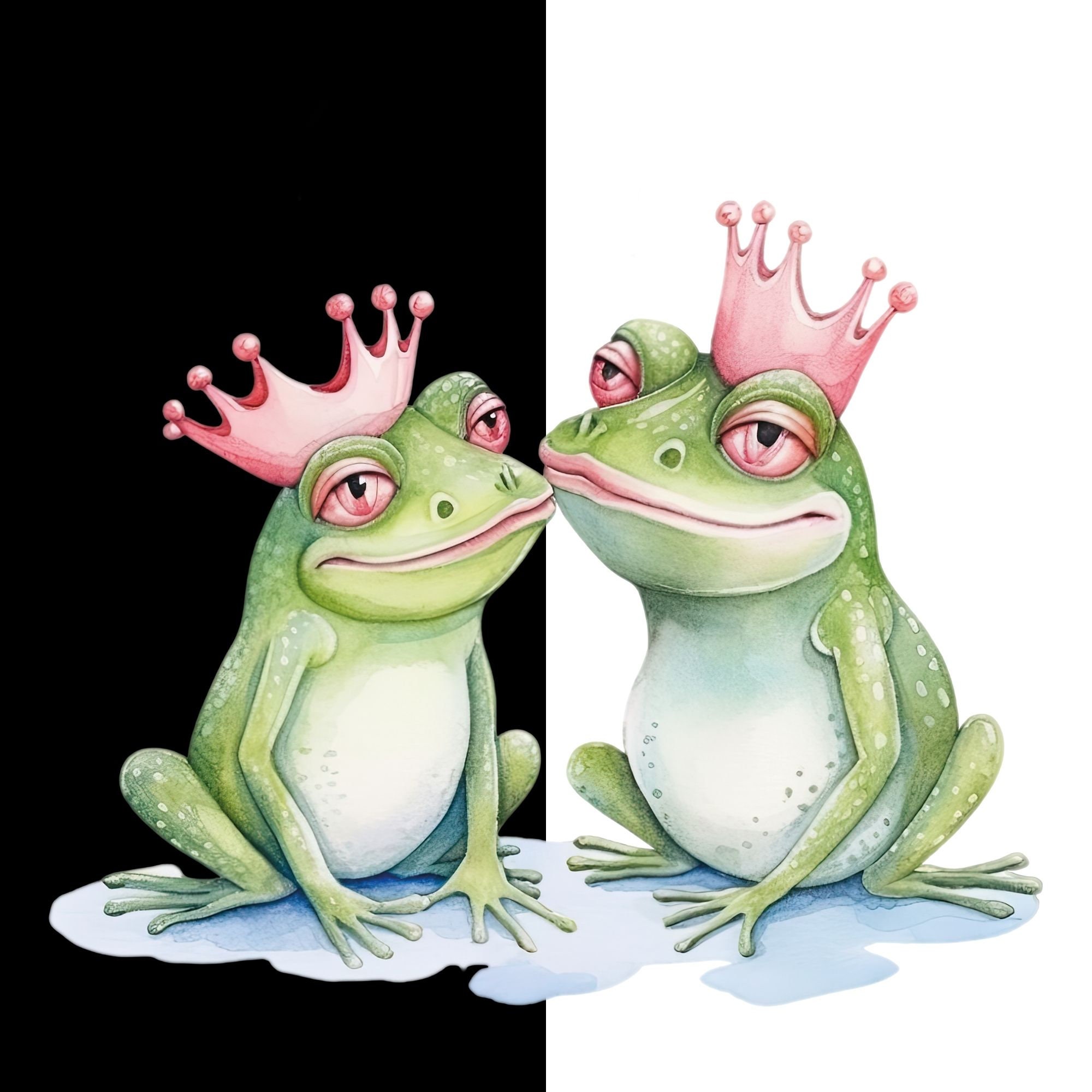 Frog Clipart, Frog PNG Files for Sublimation, Frogs Clip Art, Frog ...
