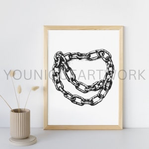 Chain SVG Bundle, PNG, Chain Clipart, Hand Drawn Chain Vector ...