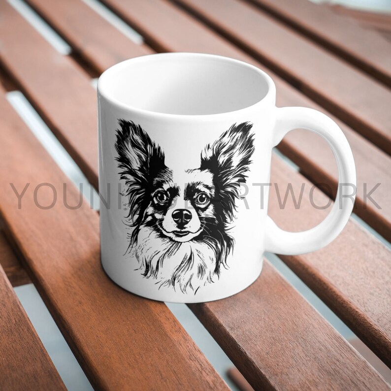 Papillon SVG Bundle PNG Dogs Clipart Hand Drawn Dog Vector - Etsy