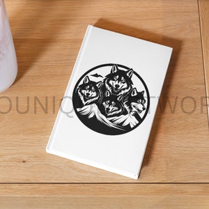 Wolf Pack SVG Bundle, PNG, Wolves Clipart, Hand Drawn Wolf Vector ...