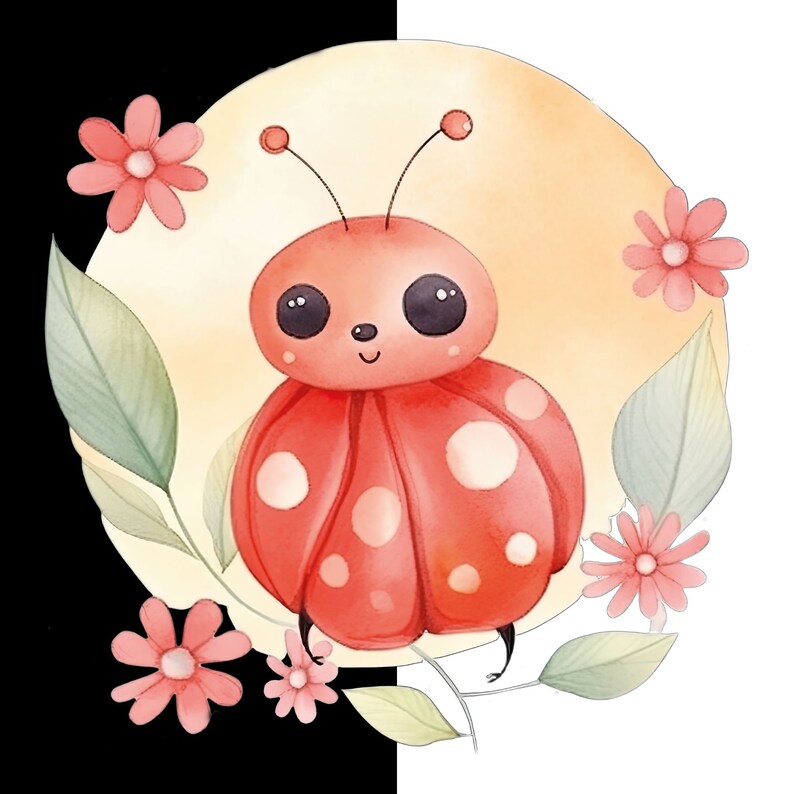 Cute Ladybug Clipart Lady Bug PNG Files for Sublimation - Etsy