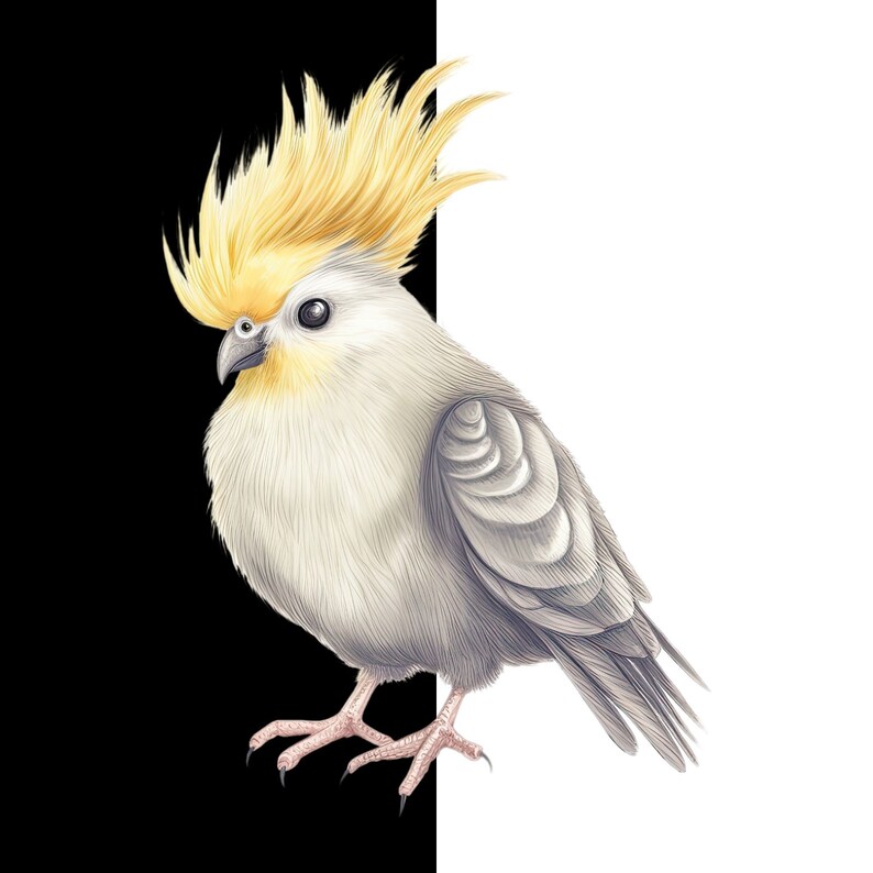 Cockatiel Clipart Cockatiel PNG Cute Birds Clip Art for - Etsy