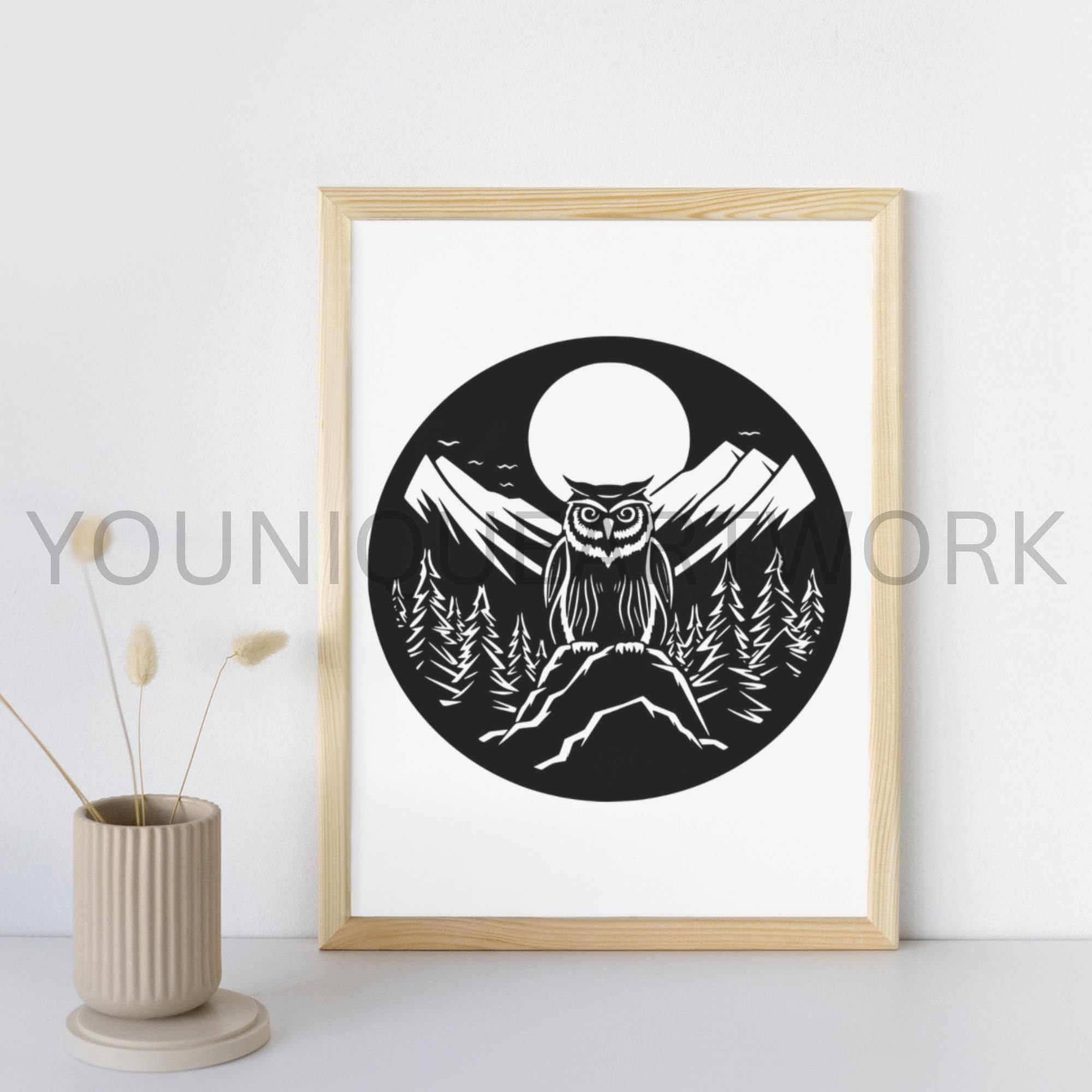 Owl SVG Bundle PNG Owl Clipart Hand Drawn Owls Vector - Etsy