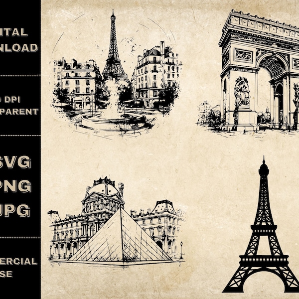 Paris Svg - Etsy