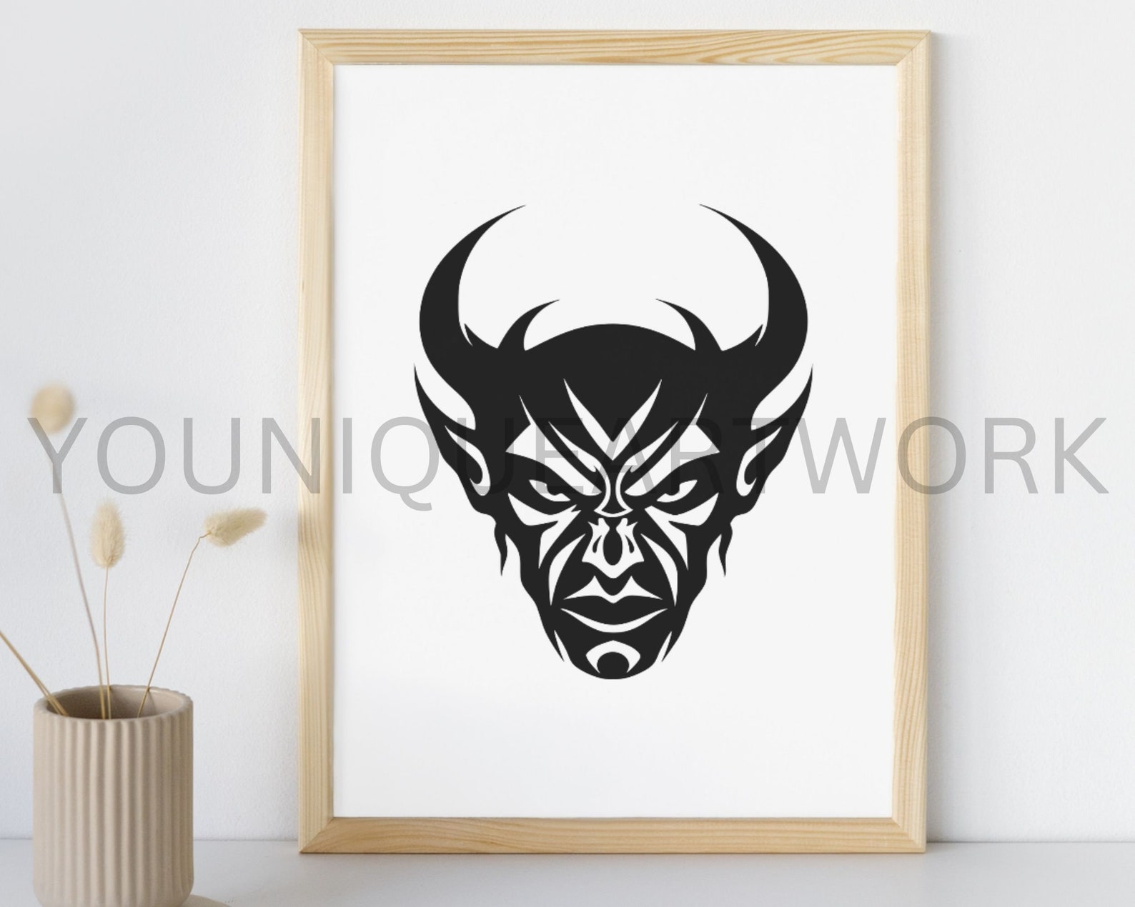 Demon SVG Bundle, PNG, Devil Skull Clipart, Hand Drawn Skulls With ...