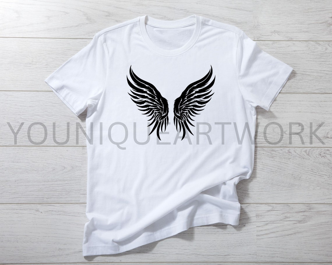 Wings SVG Bundle PNG Wings Clipart Hand Drawn Wings Vector - Etsy