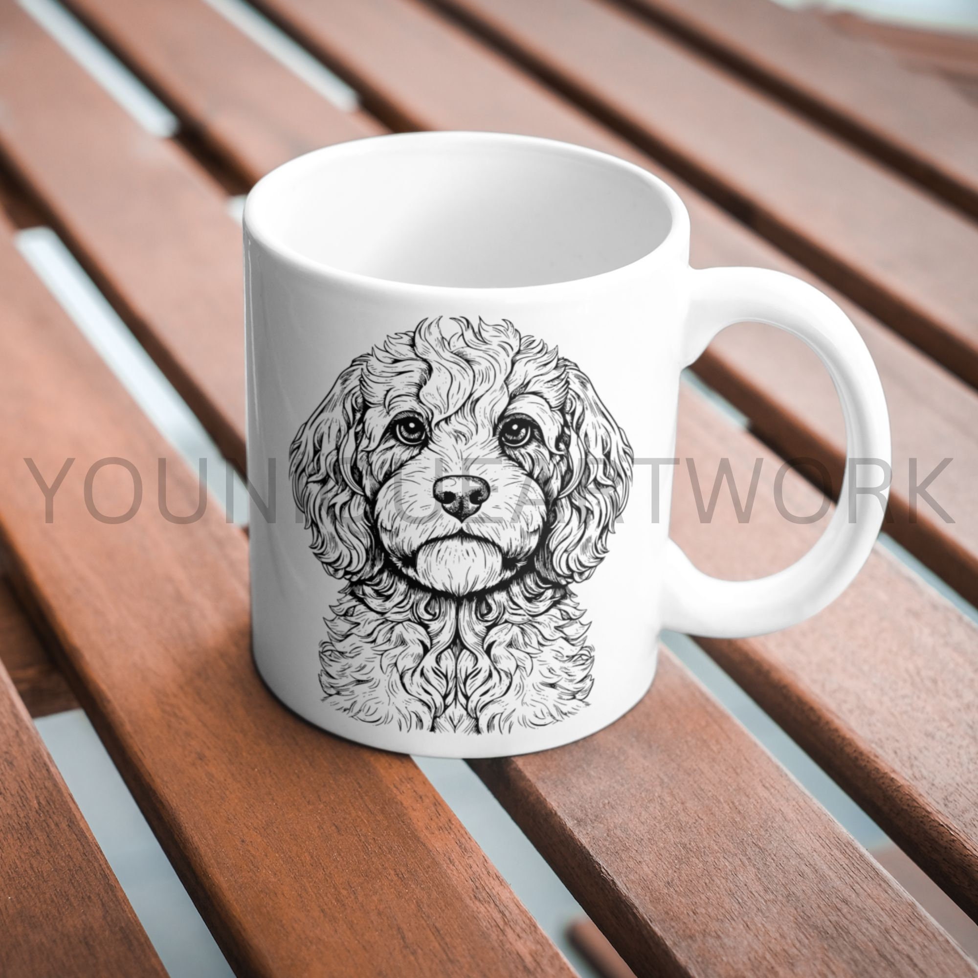 Cockapoo SVG Bundle PNG Dogs Clipart Hand Drawn Dog Vector - Etsy