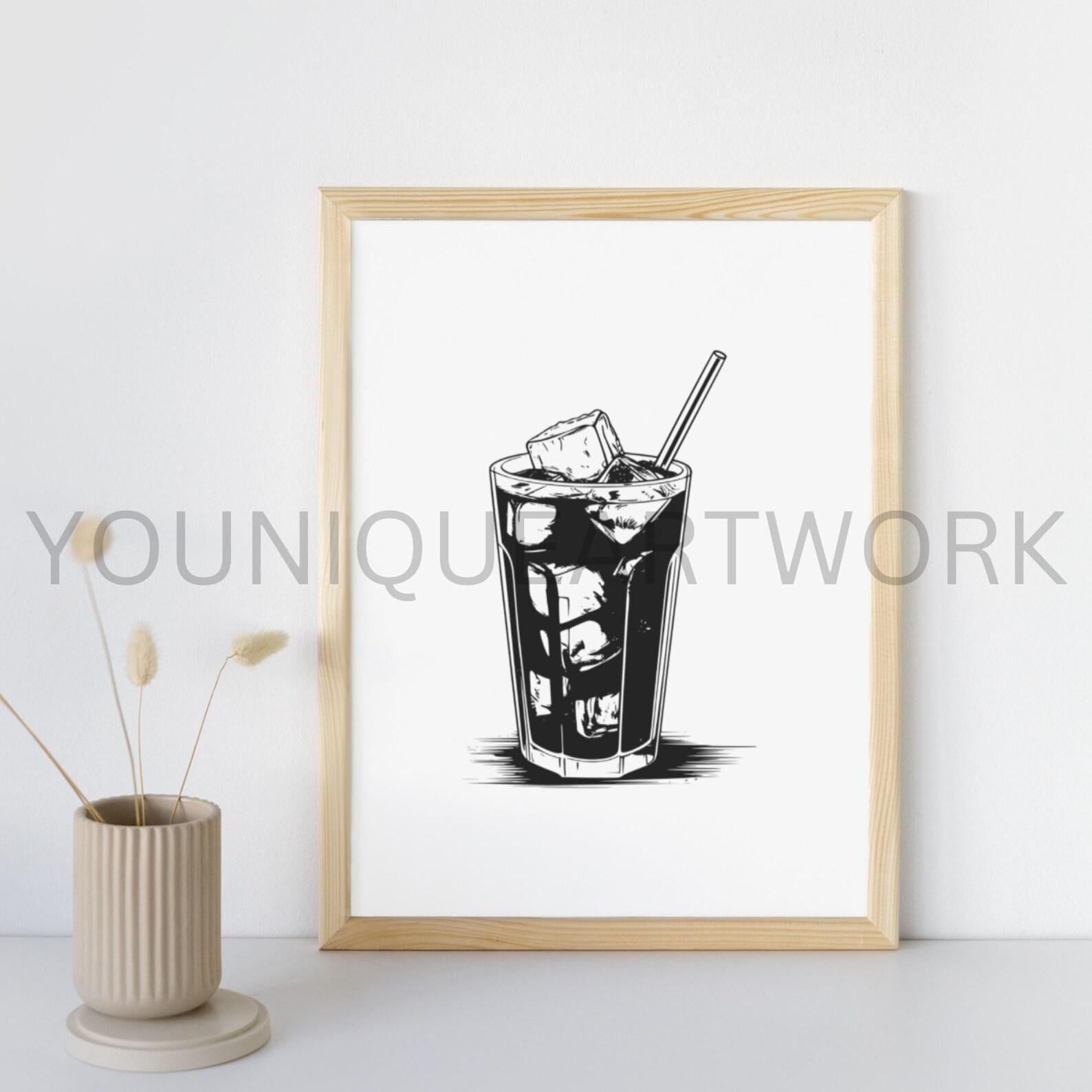 Iced Coffee SVG Bundle, PNG, Ice Coffee Clipart, Hand Drawn Frappuccino ...