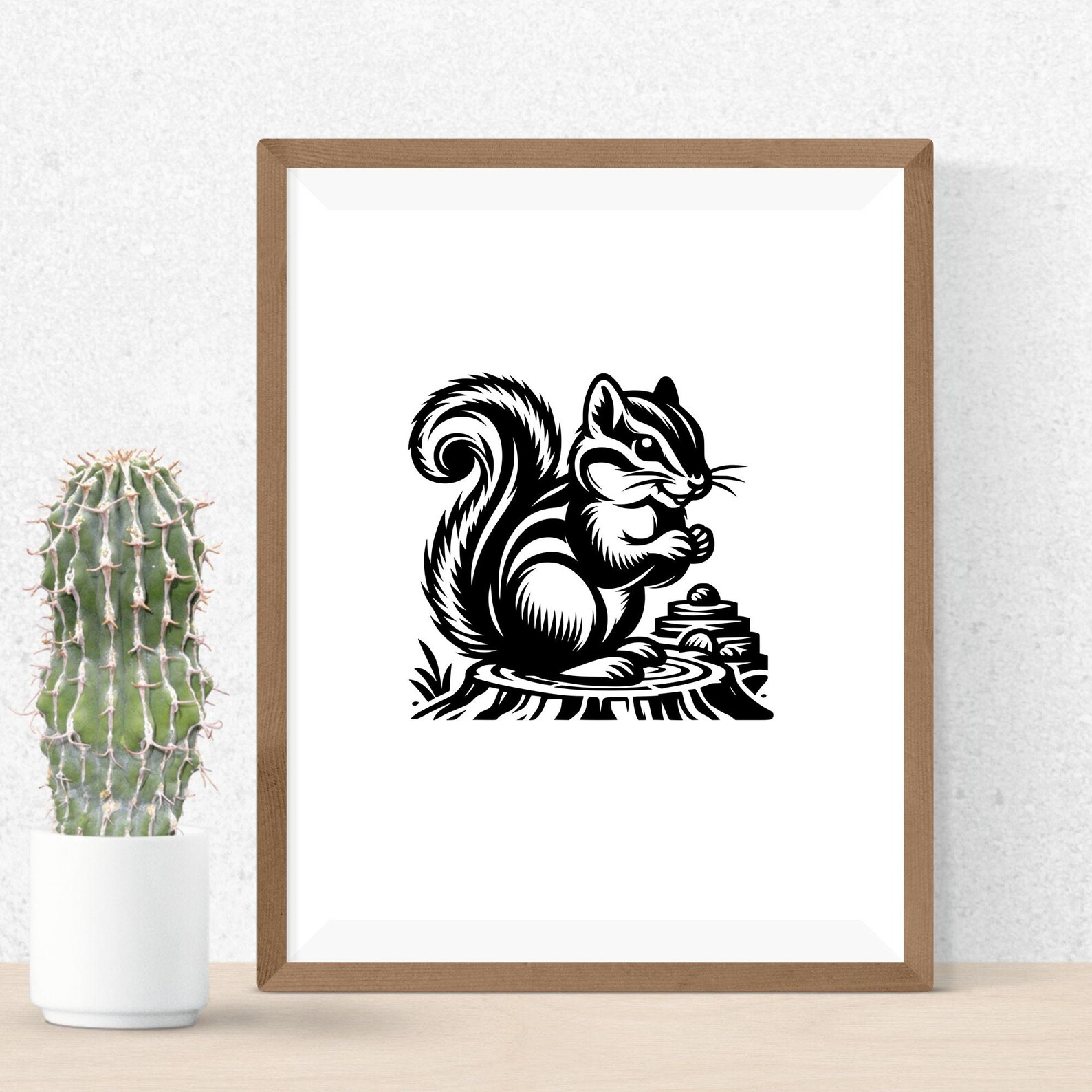 Chipmunk SVG Bundle, Chipmunk Clipart, Hand Drawn Rodent Lover Theme ...