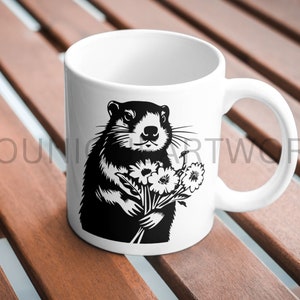 Groundhog SVG Bundle, PNG, Woodchuck Clipart, Hand Drawn Groundhog ...