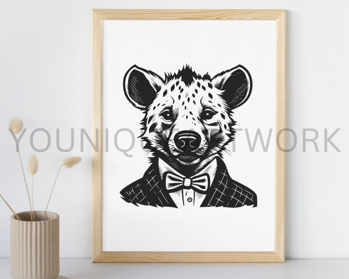 Hyena SVG Bundle PNG Hyena Clipart Hand Drawn Hyenas Vector - Etsy