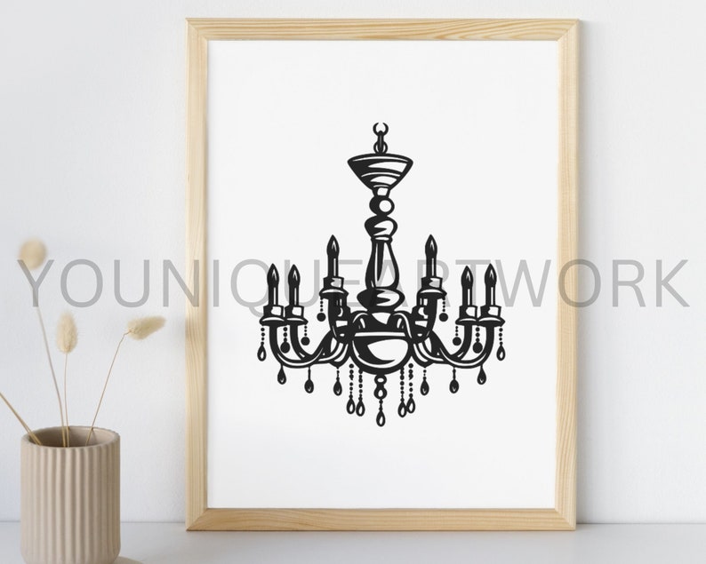 Chandelier SVG Bundle PNG Chandelier Clipart Hand Drawn - Etsy