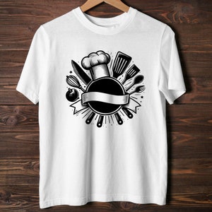 Chef SVG Bundle, Chef's Tools Clipart, Hand Drawn Cooking Theme Vector ...