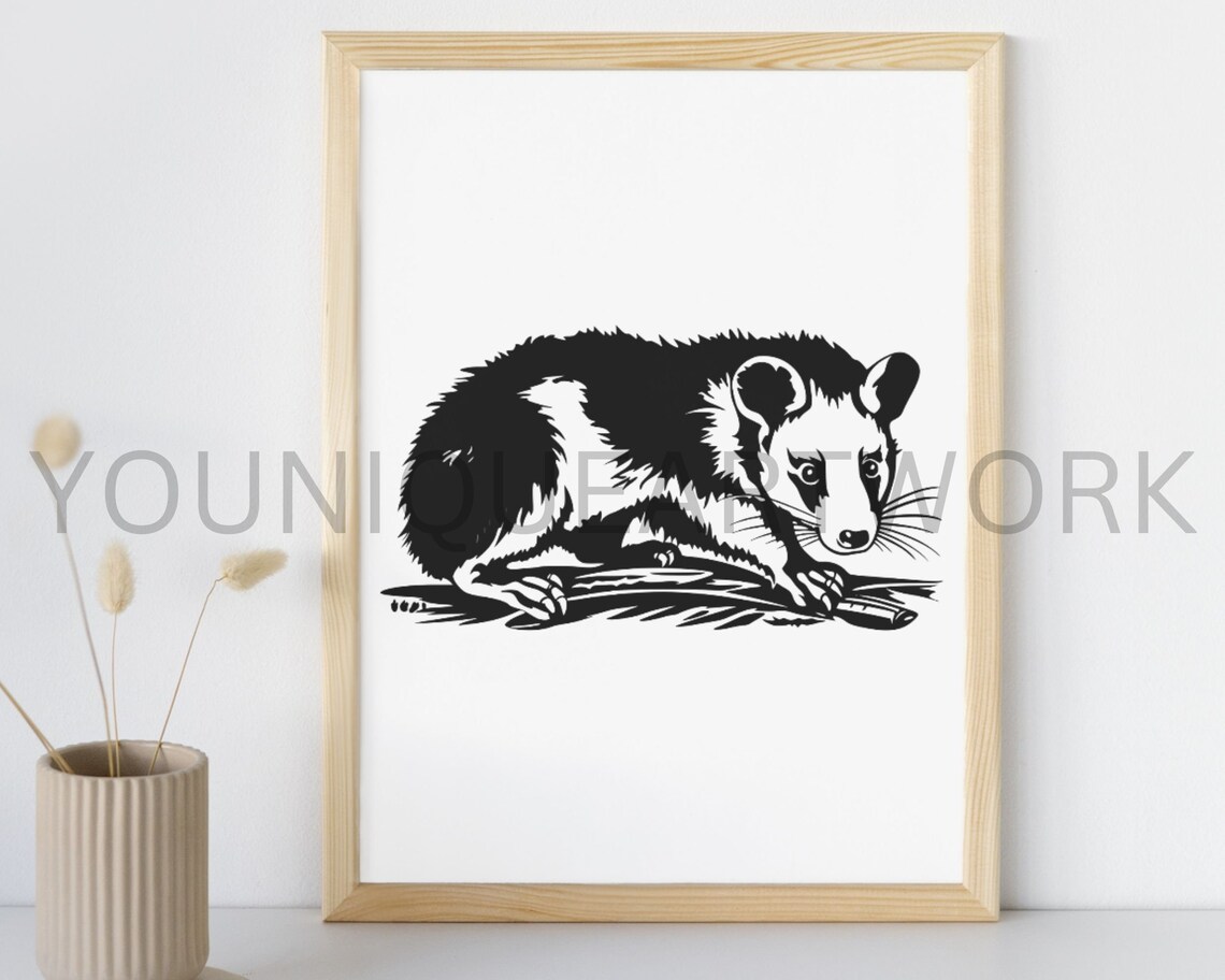 Possum SVG Bundle PNG Woodland Animal Clipart Hand Drawn - Etsy