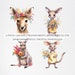 Cute Kangaroo Clipart, Kangaroo PNG Files for Sublimation, Kangaroos ...