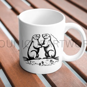 Prairie Dog SVG Bundle, PNG, Cute Animal Clipart, Hand Drawn Rodent ...