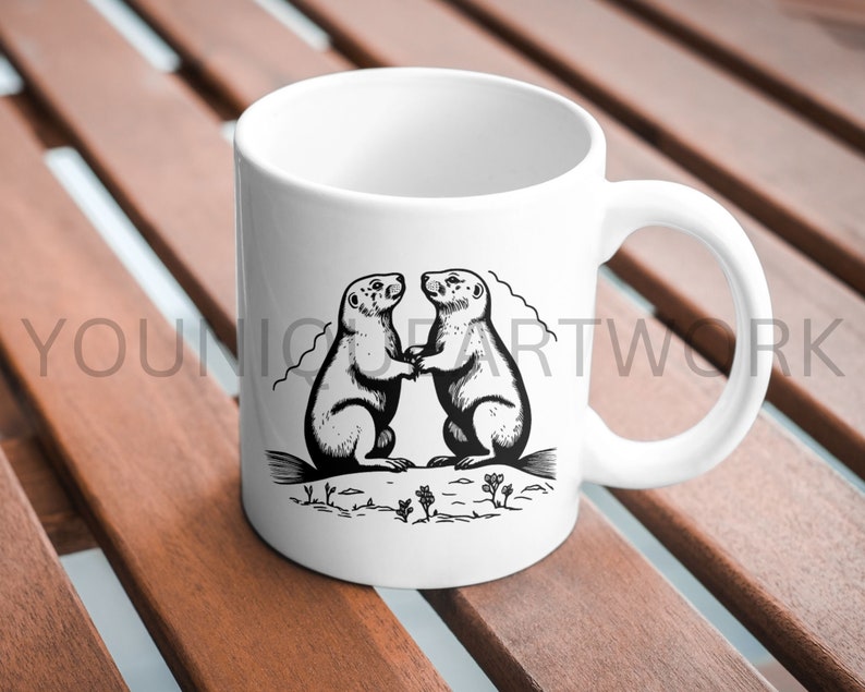 Prairie Dog SVG Bundle, PNG, Cute Animal Clipart, Hand Drawn Rodent ...