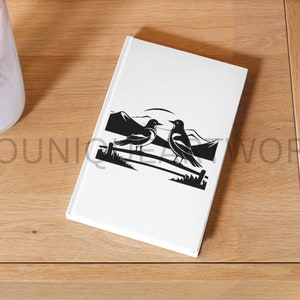 Magpie SVG Bundle, PNG, Birds Clipart, Hand Drawn Bird Vector ...