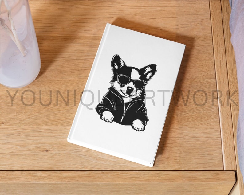 Corgi SVG Bundle PNG Cute Dogs Clipart Hand Drawn Peeking - Etsy