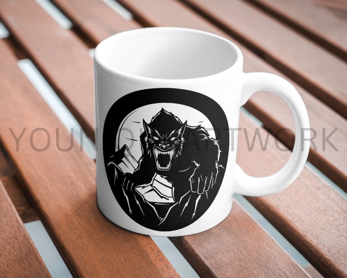 Werewolf SVG Bundle PNG Werewolf Clipart Hand Drawn - Etsy