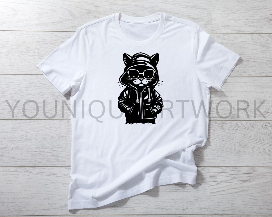 Funny Cat SVG Bundle PNG Cute Cats Clipart Hand Drawn Humor - Etsy