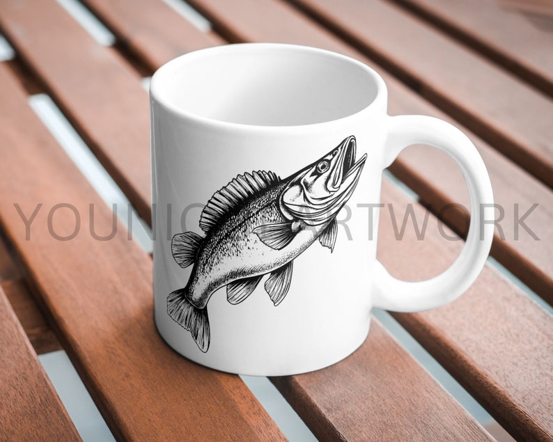 Walleye Fish SVG Bundle, PNG, Fishing Clipart, Hand Drawn Walleye ...