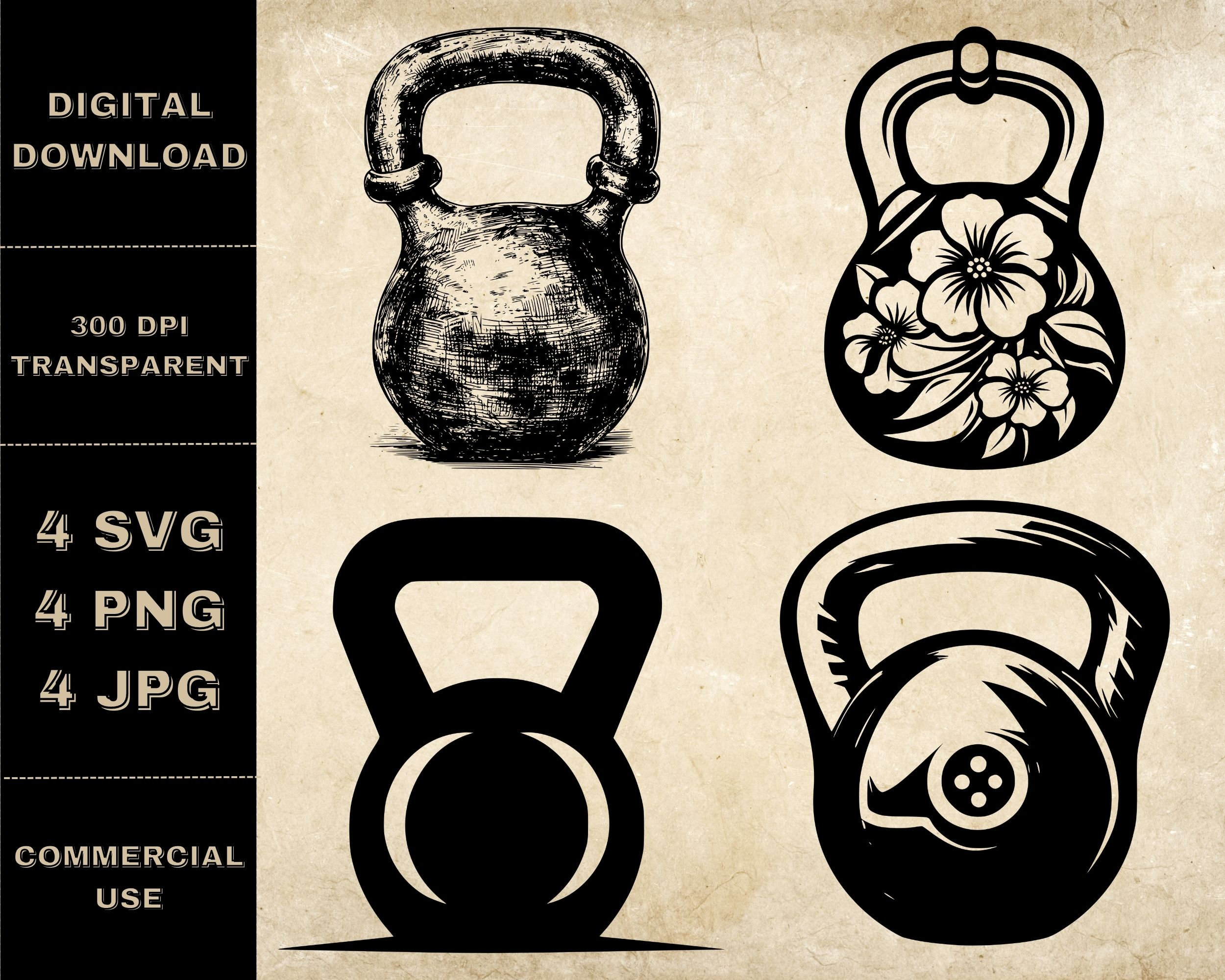 Paquete SVG de pesas rusas PNG imágenes prediseñadas de - Etsy México