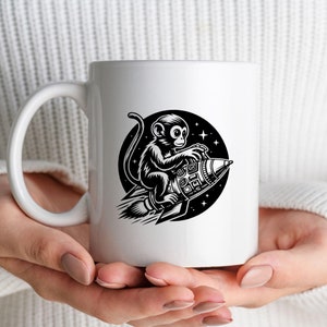 Celestial Monkey SVG Bundle, Fantasy Clipart, Hand Drawn Monkey Lover ...