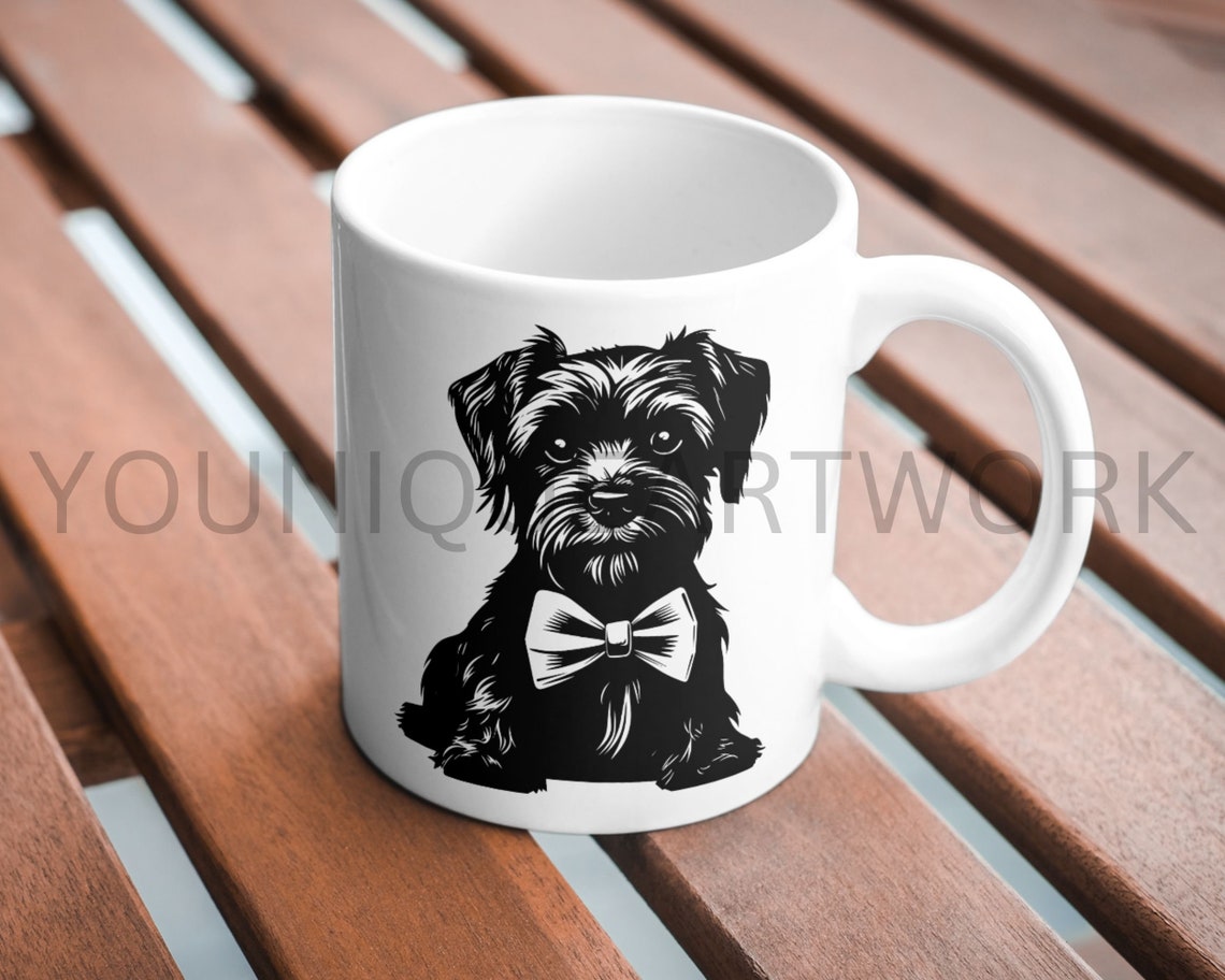 Yorkshire Terrier SVG Bundle, PNG, Cool Yorkie Clipart, Hand Drawn ...