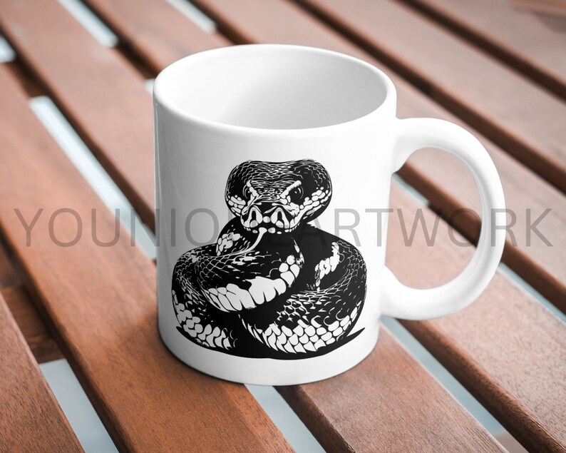 Rattlesnake SVG Bundle, PNG, Snake Clipart, Hand Drawn Snakes Vector ...