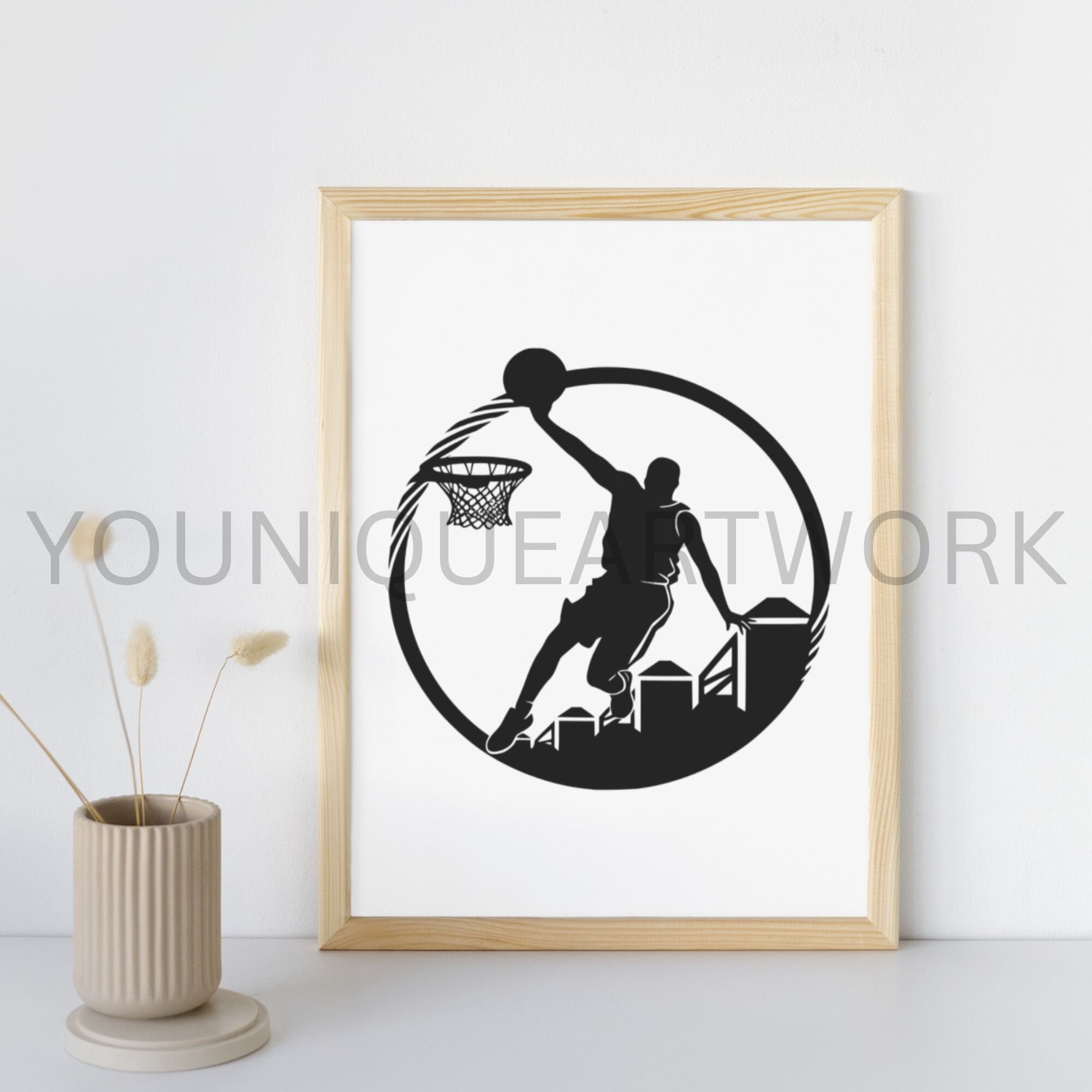 Basketball Player SVG Bundle, PNG, Basketball Clipart, Hand Drawn ...