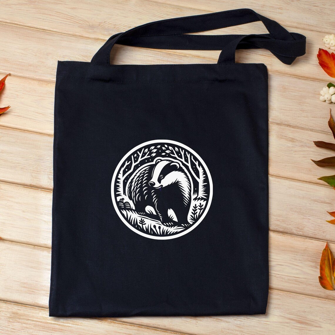 Badger SVG Bundle, Badger Clipart, Hand Drawn Badger Lover Theme Vector ...