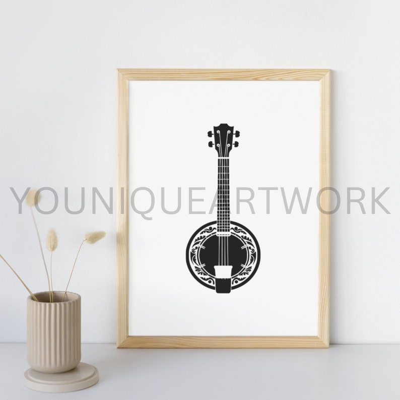 Banjo SVG Bundle PNG Banjo Clipart Hand Drawn Banjo Vector - Etsy