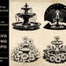 Magic Fountain SVG Bundle, PNG, Floral Fountain Clipart, Hand Drawn ...