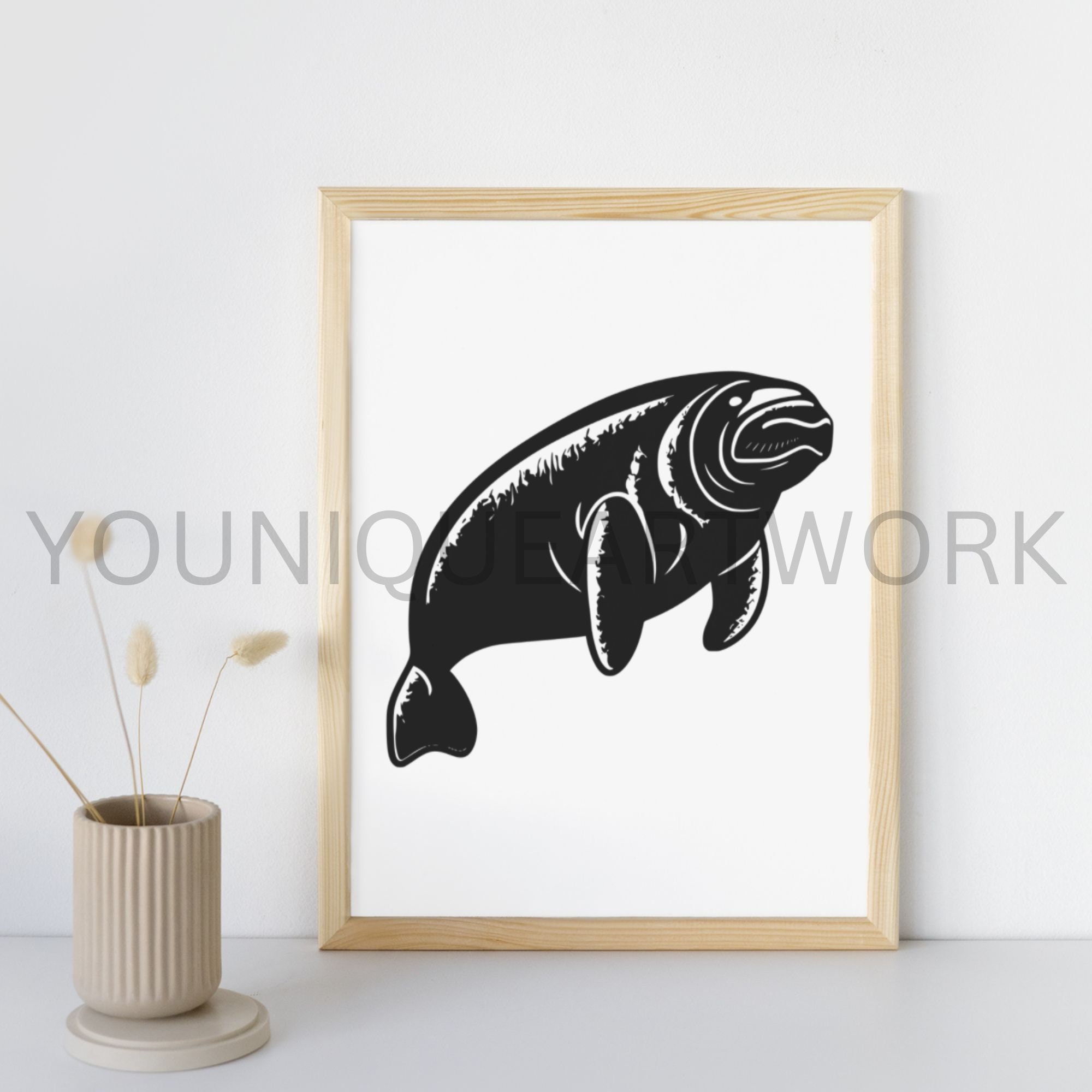 Manatee SVG Bundle PNG Manatee Clipart Hand Drawn Manatee - Etsy