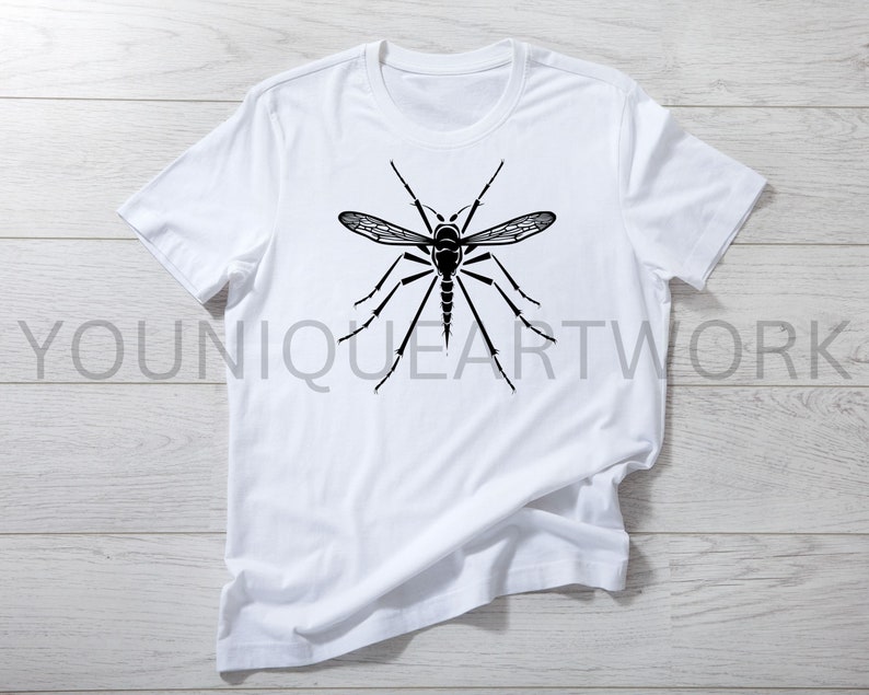 Mosquito SVG Bundle, PNG, Insect Clipart, Hand Drawn Mosquito Vector ...