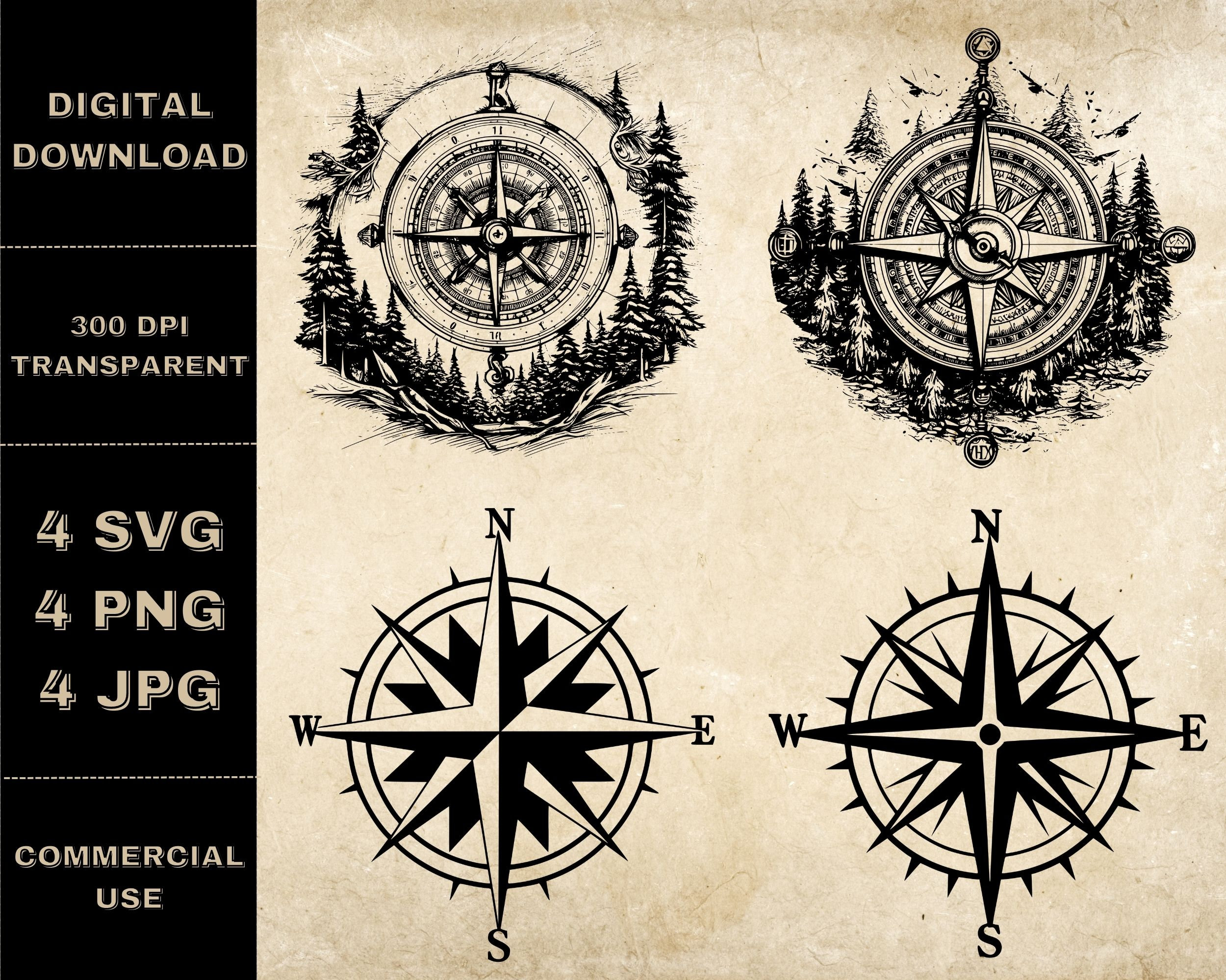 Celtic Compass Rose Tattoo