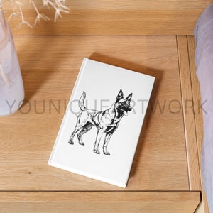 Belgian Malinois SVG Bundle, PNG, Malinois Clipart, Hand Drawn Dog ...