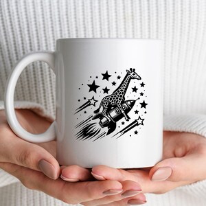 Space Giraffe SVG Bundle, Fantasy Animal Clipart, Hand Drawn Giraffes ...