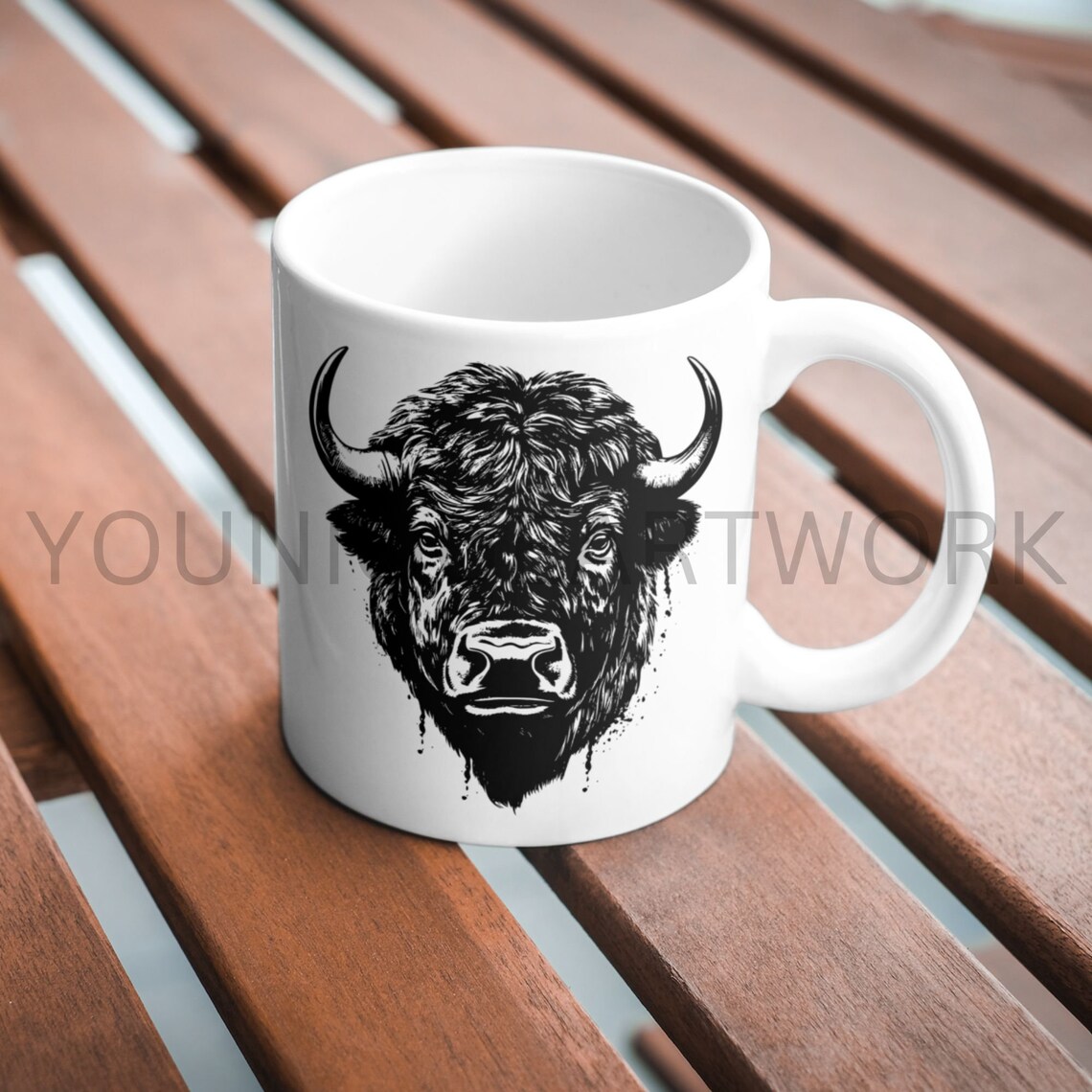 Buffalo SVG Bundle, PNG, Buffaloes Clipart, Hand Drawn Buffalo Vector ...
