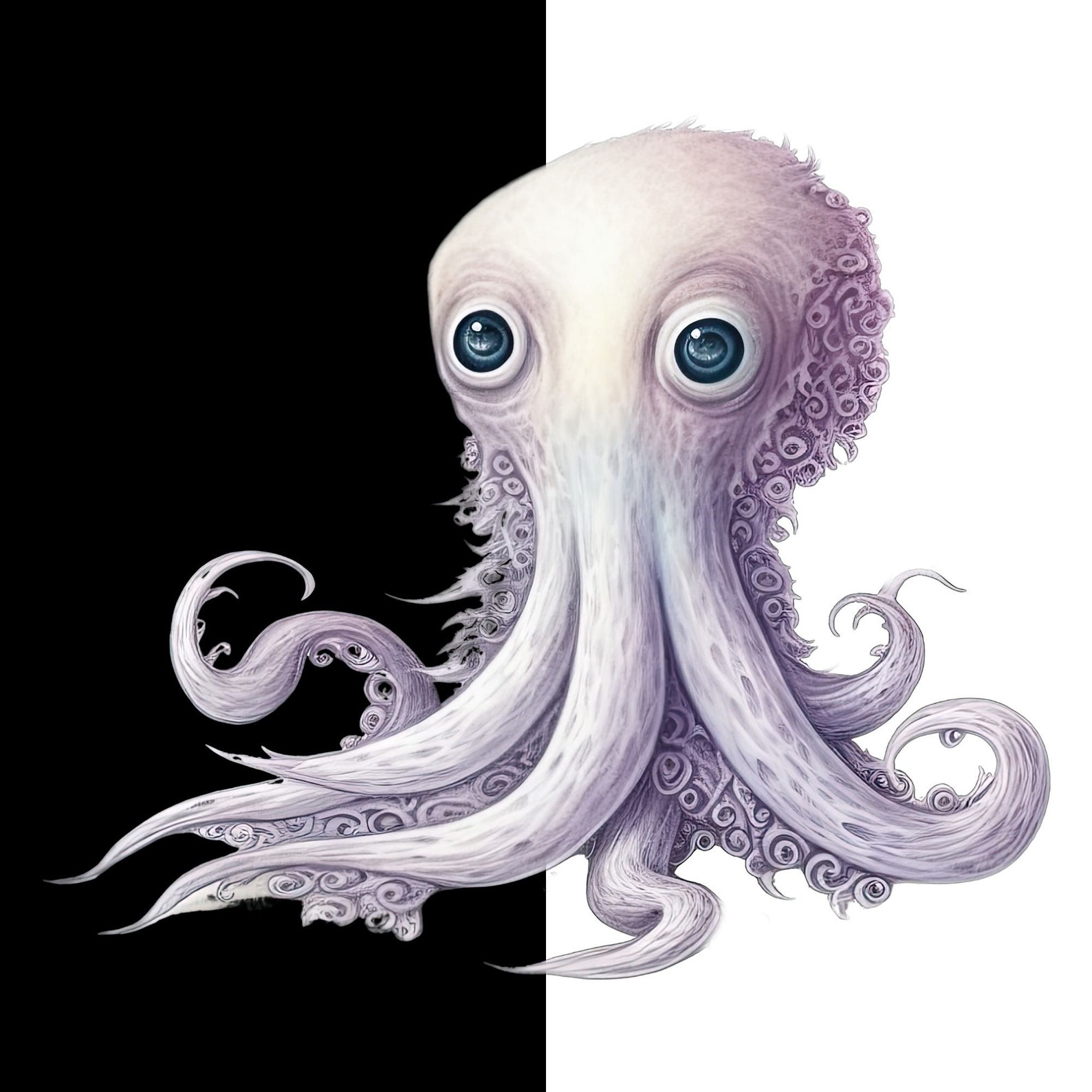 Squid Clipart, Watercolor Squid PNG Files for Sublimation, Squids Clip ...