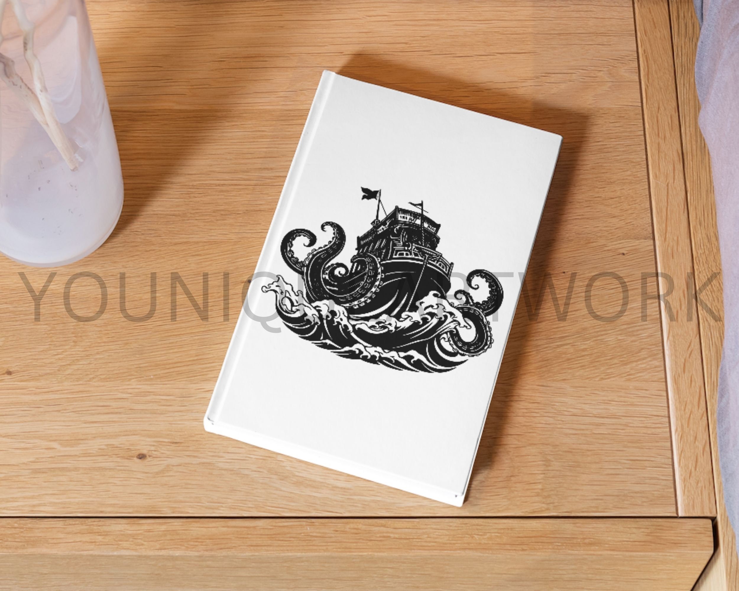 Kraken SVG Bundle, PNG, Shipwreck Octopus Clipart, Hand Drawn Sea ...