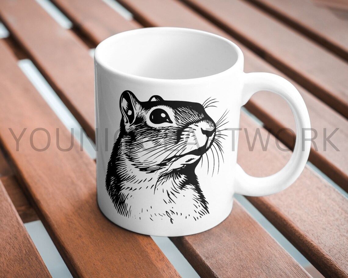 Chipmunk SVG Bundle, PNG, Cute Chipmunk Clipart, Hand Drawn Chipmunk ...