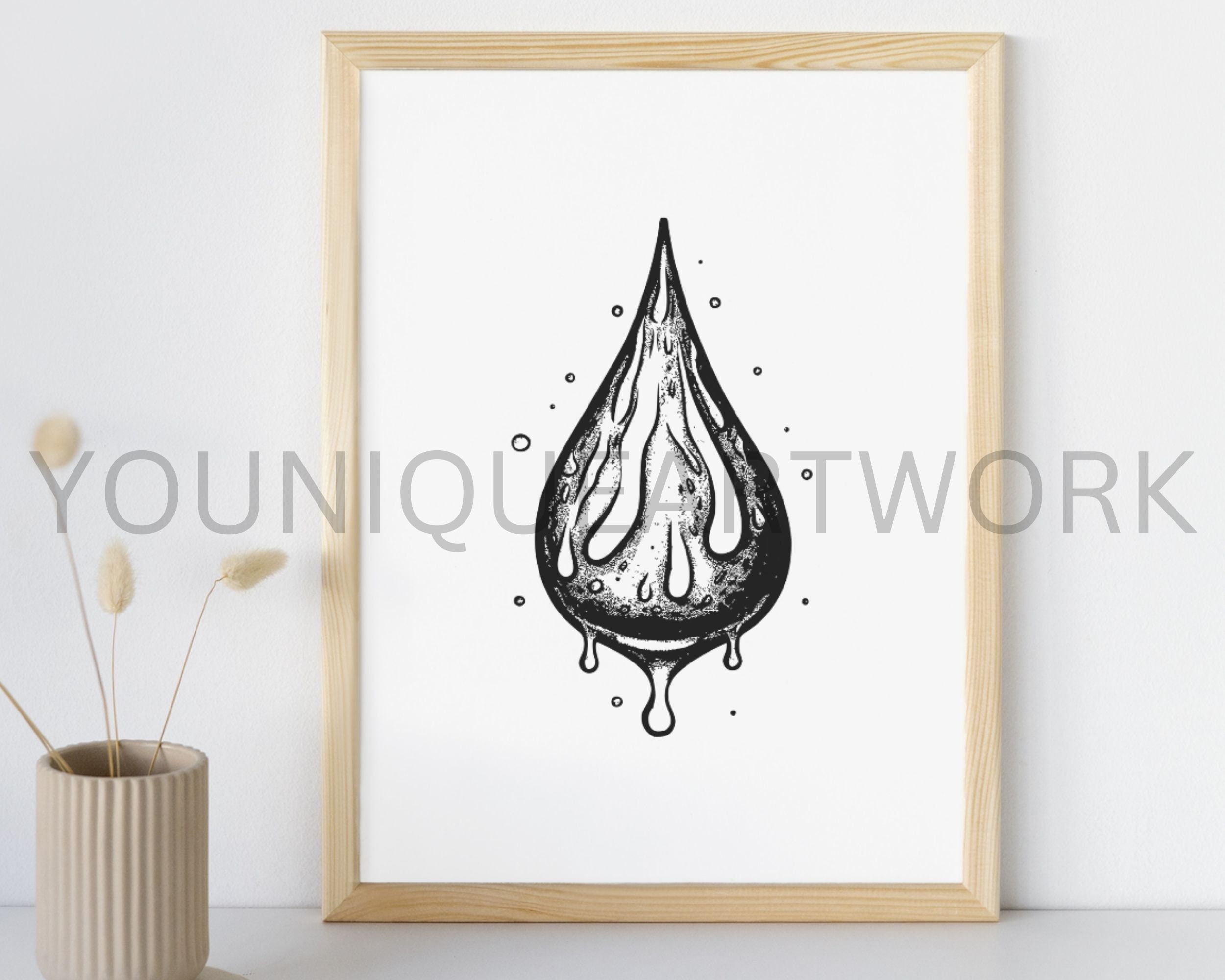 Raindrop SVG Bundle, PNG, Water Drop Clipart, Hand Drawn Rain Drop ...